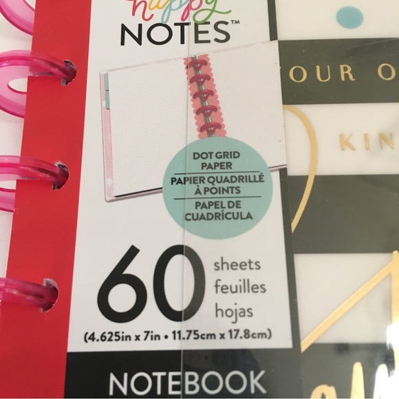 Happy Planner | Office | New Happy Note Dotted Grid Paper Notebook 6 ...